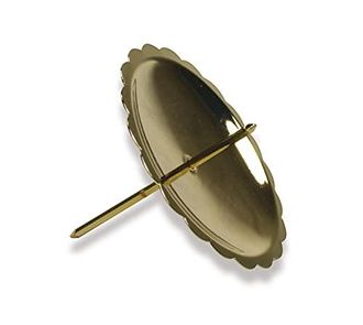 Riffelmacher & Weinberger Riffelmacher 10700 - Adventskerzen-Halter, 4 St&uuml;ck im Beutel, Durchmesser 6 cm, aus Metall, Gold, Kerzen-Stecker, Adventskranz, Gesteck, Dekoration, W