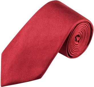 Tom Rusborg Unifarbene Seidenkrawatte mit Glanz in