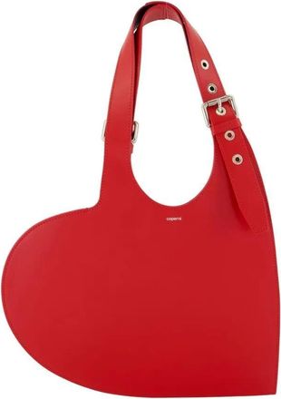 Coperni Hobo Bags - Belt Heart Shoulder Bag - Leather - Red - Gr. unisize - in Rot - für Damen