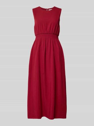 Moss Copenhagen Midikleid aus Viskose-Mix mit Rundhalsausschnitt Modell Daria