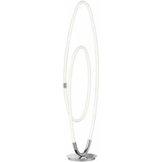 Wofi Leuchten Lampadaire LED dimmable lampe de salon moderne sur pied chrome lampadaire incurv&eacute;, m&eacute;tal, 59W 6700Lm blanc chaud, LxlxH 36x25x140 cm, Wofi