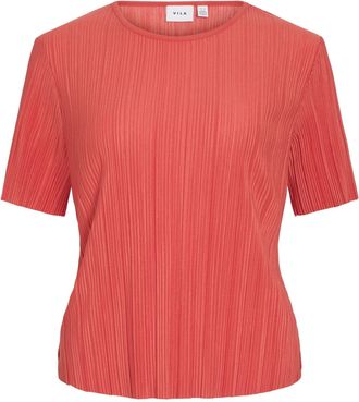 Vila Viplisa O-Neck S/S Top - Noos