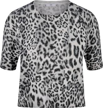Riani Strickshirt mit Leo-Print