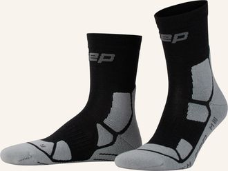 CEP Cep Trekking-Socken Hiking Mid Cushion Compression - Mid Cut Mit Merinowolle schwarz