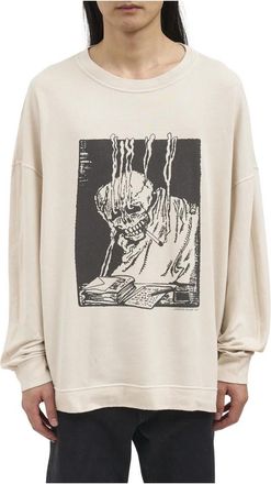 Our Legacy Homme, Sweatshirts et sweats &agrave; capuche, Beige, Taille: L Felpa Slack in Cotone