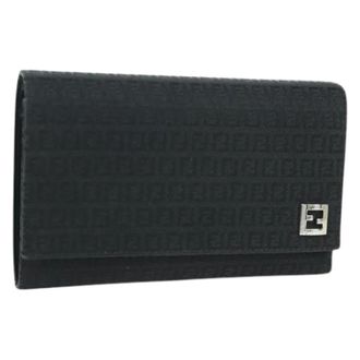 Fendi Portefeuille &agrave; trois volets Pre-owned - Femme - Pre-owned - Noir - Taille: ONE Size