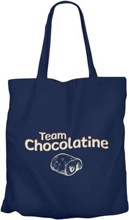 Fabulous Tote Bag Sac Shopping en Toile Bleu - Team Chocolatine Humour Blague Toulouse Sud - 10 L
