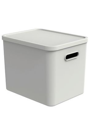 Rotho Aufbewahrungsbox Albula, Wei&szlig;, Kunststoff, 29x29.5x37 cm, Spielzeug, Spielzeugkisten