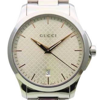 Gucci Montre-bracelet Vintage Pre-owned - Homme - Pre-owned - Gris - Taille: ONE Size