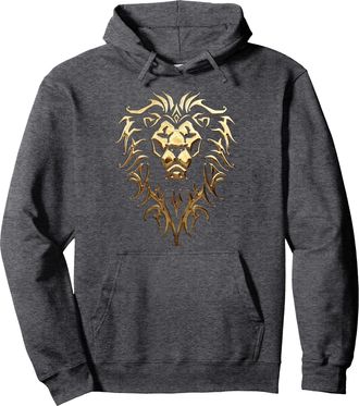 World of Warcraft Gaming Logo Alliance Epic Gamer mit metallischem Wappen Pullover Hoodie