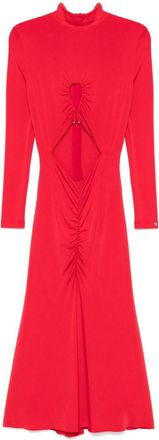 Nissa Midikleid mit Cut-Out - Rot
