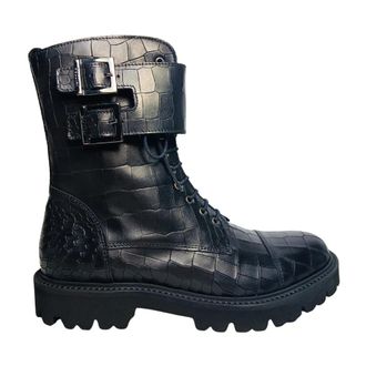Pollini Stiefel und Stiefeletten aus Leder - - Shoes - Damen - Schwarzk - 39 EU
