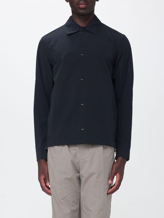 Herno Surchemise en tissu technique avec col classique et logo contrastant