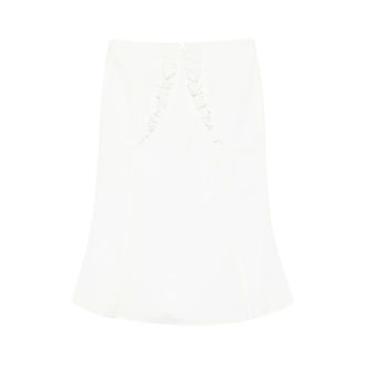 Shushu/Tong Shushu/Tong - Jupe &Eacute;vas&eacute;e &agrave; Volants - Femme - Jupes - Blanc - Taille: 36 FR