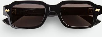 Bottega Veneta Lunettes De Soleil Rectangulaires Intrecciato - Bottega Veneta