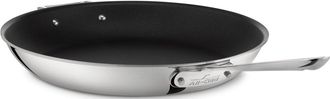 All-Clad 4114NS Stainless Steel Pfanne 35,6 cm, induktionsgeeignet, antihaftbeschichtet, Edelstahl