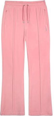 Juicy Couture Tina Track Pants Samtige Sweathose Trainingshose mit Kordelzug Jogger f&uuml;r Sport Freizeit Fitness in Versch. Farben Pantalon d&eacute;contract&eacute;, Juicy Pink, X