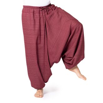 Panasiam Aladin Pants Cotton Lini, Bordeaux red, L
