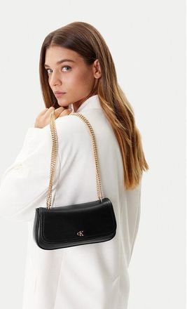 Calvin Klein Handtasche Ck Convertible Chain Medium Bag LV04F3171G Schwarz