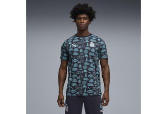 Puma T-Shirt Olympique de Marseille FtblCulture T-Shirt mit Allover-Print