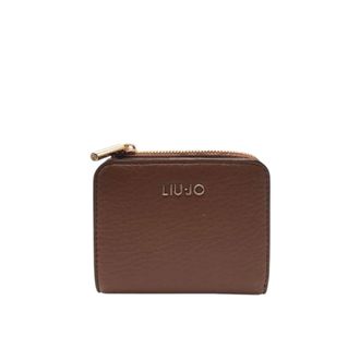 Liu Jo Femme, Accessoires, Brun, Taille: ONE Size Portefeuille court à fermeture éclair avec plusieurs compartiments