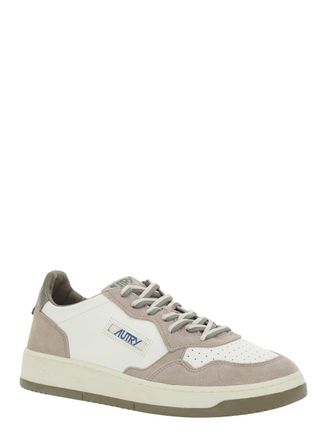 Autry Mens Sneakers Medalist Beige Suede Trainers