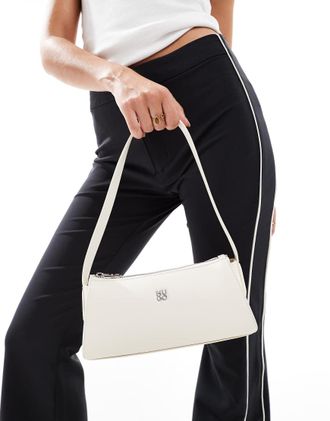 HUGO BOSS HUGO Red - Chris - Sac à main avec logo superposé - Blanc