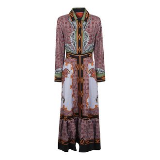 La DoubleJ Long Sleeves San Pietro Dress Placee - - Dresses - Damen - Mehrfarbig - M