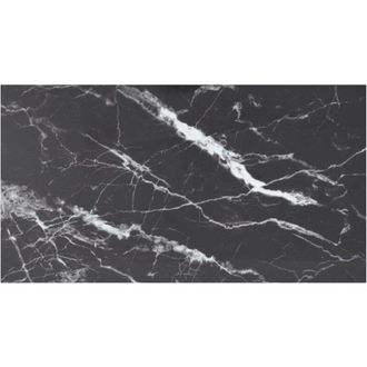 vidaXL Dessus de table noir 120x65 cm 8 mm verre tremp&eacute; design marbre