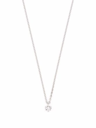 Loyal.e Paris collier Pendentif en or blanc recycl&eacute; 18ct pav&eacute; de diamants - Argent