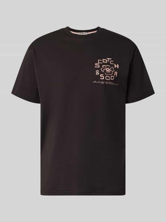 Scotch & Soda T-Shirt mit Label-Print und Rundhalsausschnitt