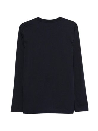 Emporio Armani Logo-Print Cotton T-shirt - Navy