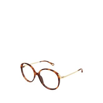 Chlo&eacute; Monture Optique Ronde - Femme - Accessoires - Brun - Taille: 58 MM