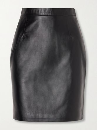 Altuzarra Mini-jupe En Cuir Hank - Noir