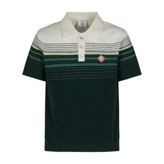 Casablanca Boucle-Streifen Poloshirt - - Tops - Herren - Mehrfarbig - XL