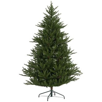 HOMCOM K&uuml;nstlicher Weihnachtsbaum 180 cm k&uuml;nstlich Tannenbaum mit 2380 Spitzen Christbaum Weihnachtsdeko inkl. klappbar Metallst&auml;nder f&uuml;r drinnen