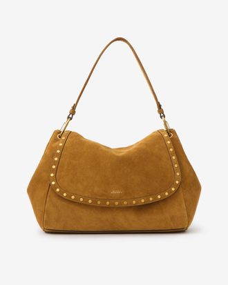 Isabel Marant Sac Chany Xl En Cuir Velours - - Cognac - - Isabel Marant