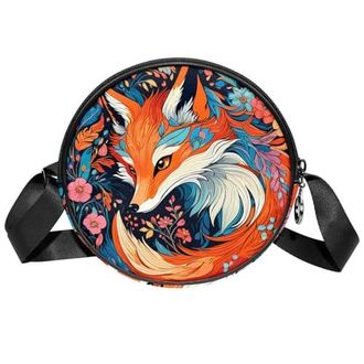 Generic Sac &agrave; bandouli&egrave;re Circle pour femme, petit sac &agrave; bandouli&egrave;re avec fermeture &eacute;clair, bretelles r&eacute;glables, sac &agrave; main rond d&eacute;contract&eacute; pour femmes et fi