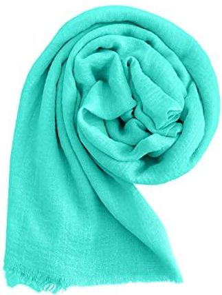 JOPHY & CO. Écharpe/étole/couvre-épaule femme 100% Viscose élégant doux (cod. 2302), vert émeraude, Taille unique