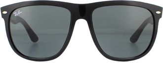 Ray-Ban Lunettes De Soleil Boyfriend RB4147 601/87 Noir Gris Fonc&eacute;
