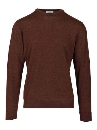 Ballantyne Pull Col Rond - Marron
