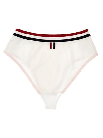 Thom Browne Womens White Cotton Briefs Clothing