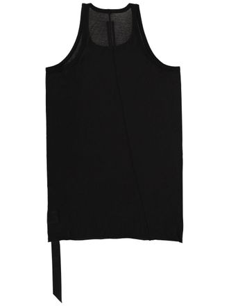 Rick Owens Loose Fit Cotton Tank Top - Black