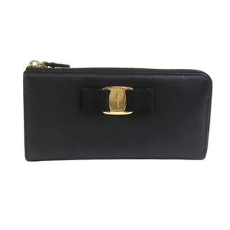 Ferragamo Portefeuille long (bi-pli) Pre-owned - Femme - Pre-owned - Noir - Taille: ONE Size