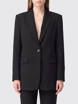 Pinko Blazer court &agrave; simple boutonnage en viscose m&eacute;lang&eacute;e