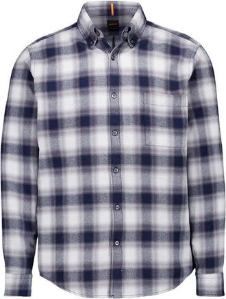 Boss Orange by Hugo Boss BOSS Orange Herren Hemd grau Baumwolle