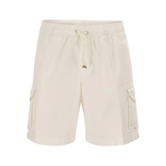 Brunello Cucinelli Drawstring Cotton Cargo Shorts - - Shorts - Herren - Beige - M