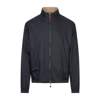 Kiton Homme, Vestes, Bleu, Taille: 2XL Bomber Vestes