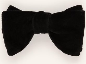 Reiss Reiss Fliege Hike Aus Samt schwarz