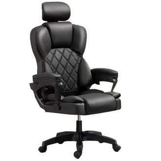 Generic B&uuml;rostuhl hoher R&uuml;ckenlehne,gro&szlig;er Schwerer verstellbar,komfortabler breiter Sitz,ergonomischer Computer-Schreibtischstuhl gepolstertem Kissen,Lendenw